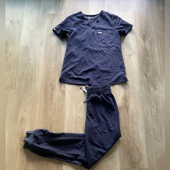 Figs | Pants & Jumpsuits | Figs Navy Blue Zamora High Waist Jogger Xxs ...